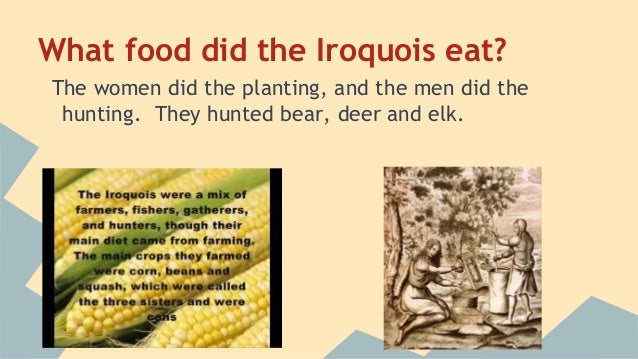 Iroquois People Trading Food