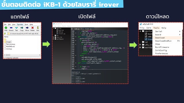 Beginning with IROVER Robot (IPST WiFi + IKB+1) | PDF