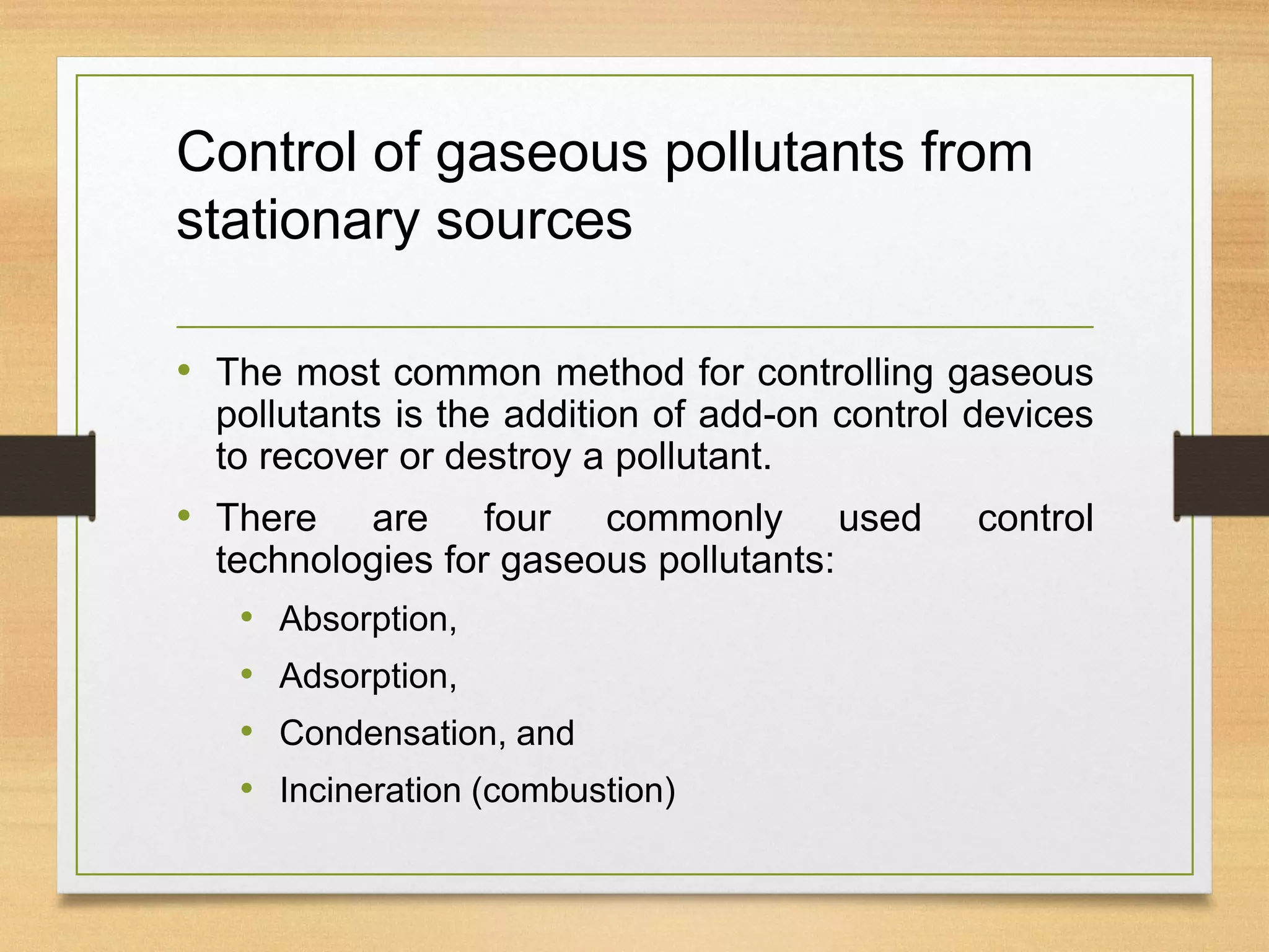 Industrial air pollutant control devices | PDF