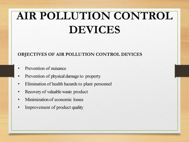 Industrial air pollutant control devices | PDF