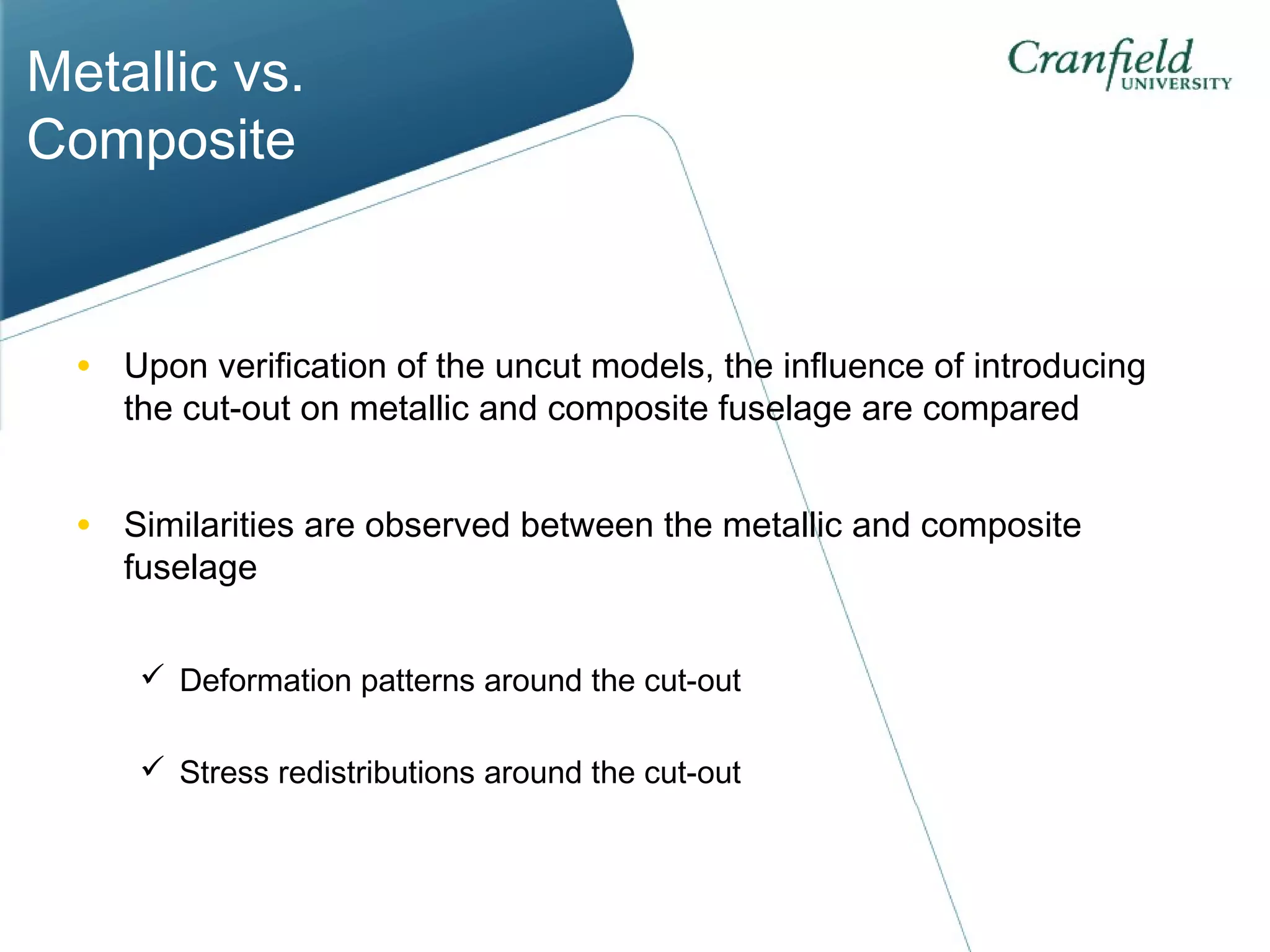 Design Methods for Large Cut-outs in Composite Fuselage Structures | PPT