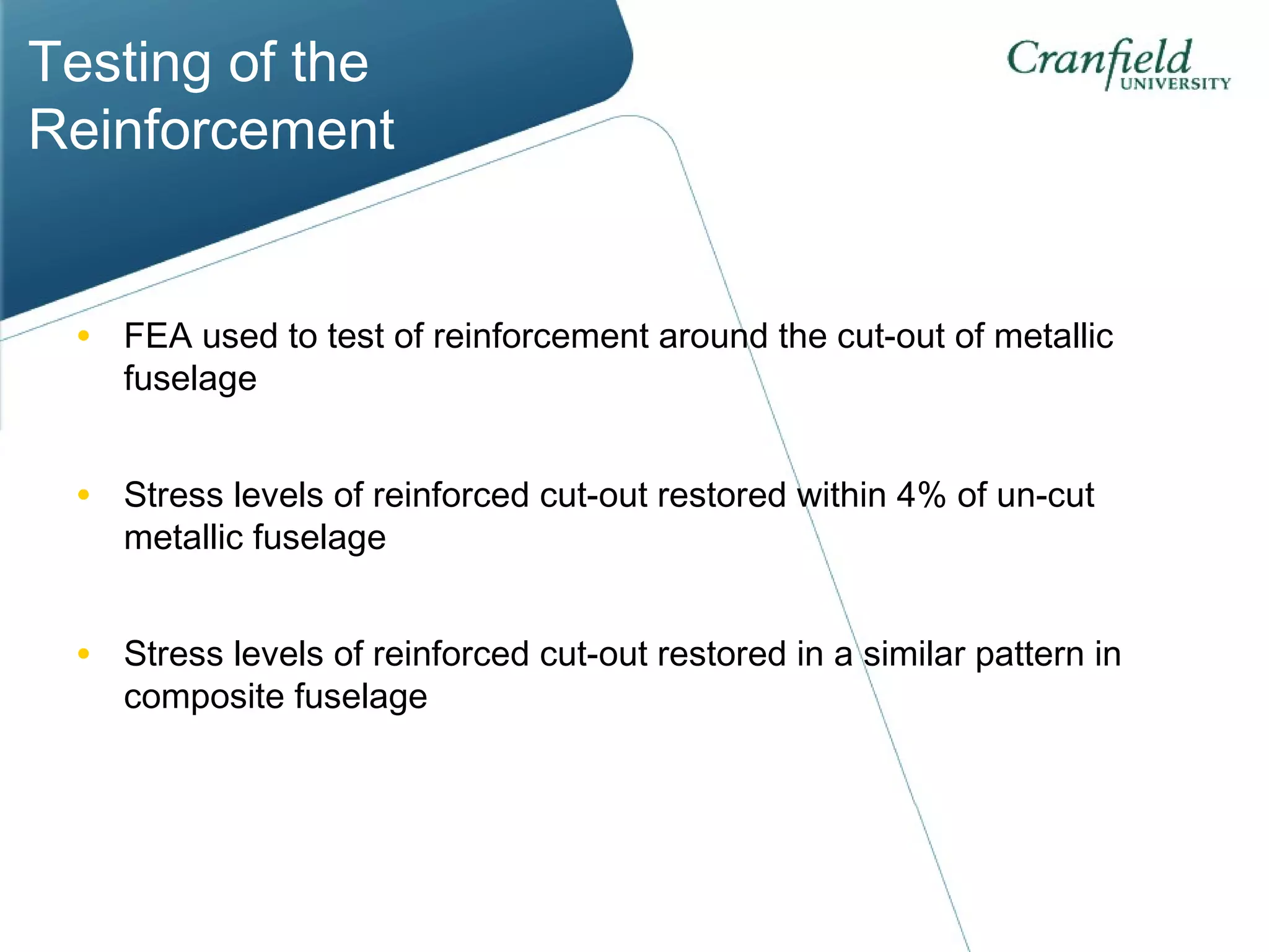 Design Methods for Large Cut-outs in Composite Fuselage Structures | PPT
