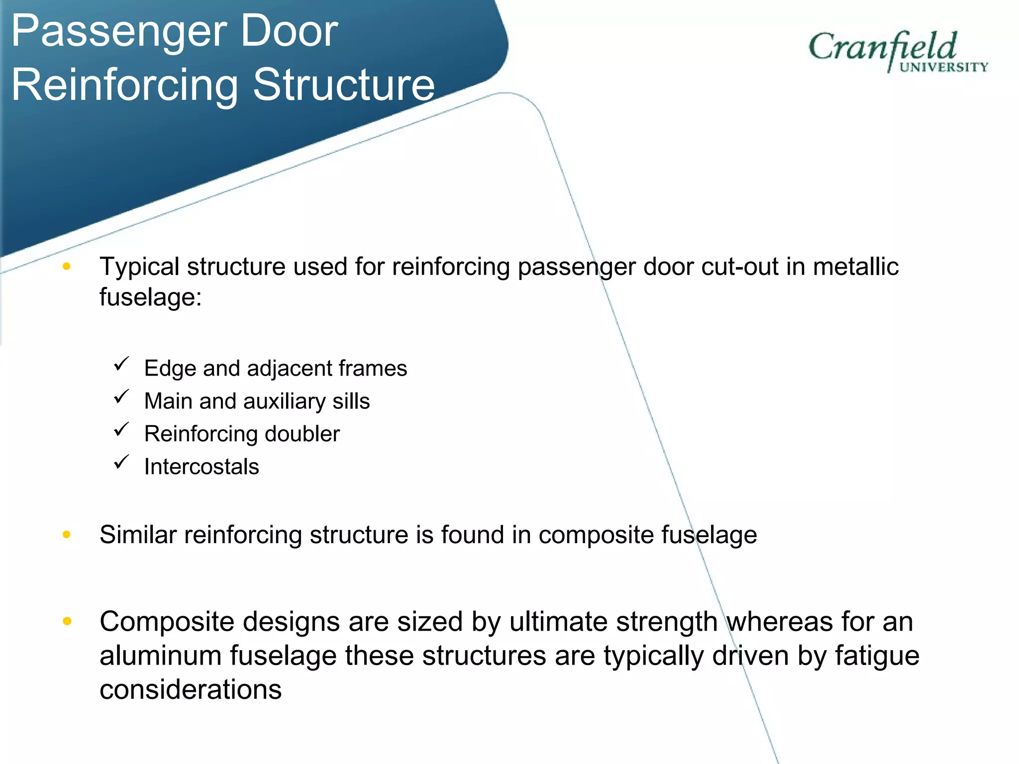 Design Methods for Large Cut-outs in Composite Fuselage Structures | PPT
