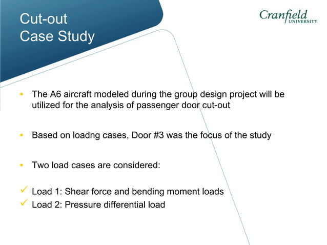 Design Methods for Large Cut-outs in Composite Fuselage Structures | PPT