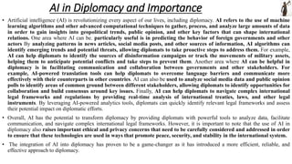 Role of AI in diplomacy.pptx