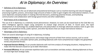 Role of AI in diplomacy.pptx