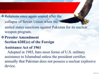 Pak US relations | PPTX