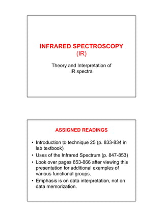 Ir spectroscopy | PDF