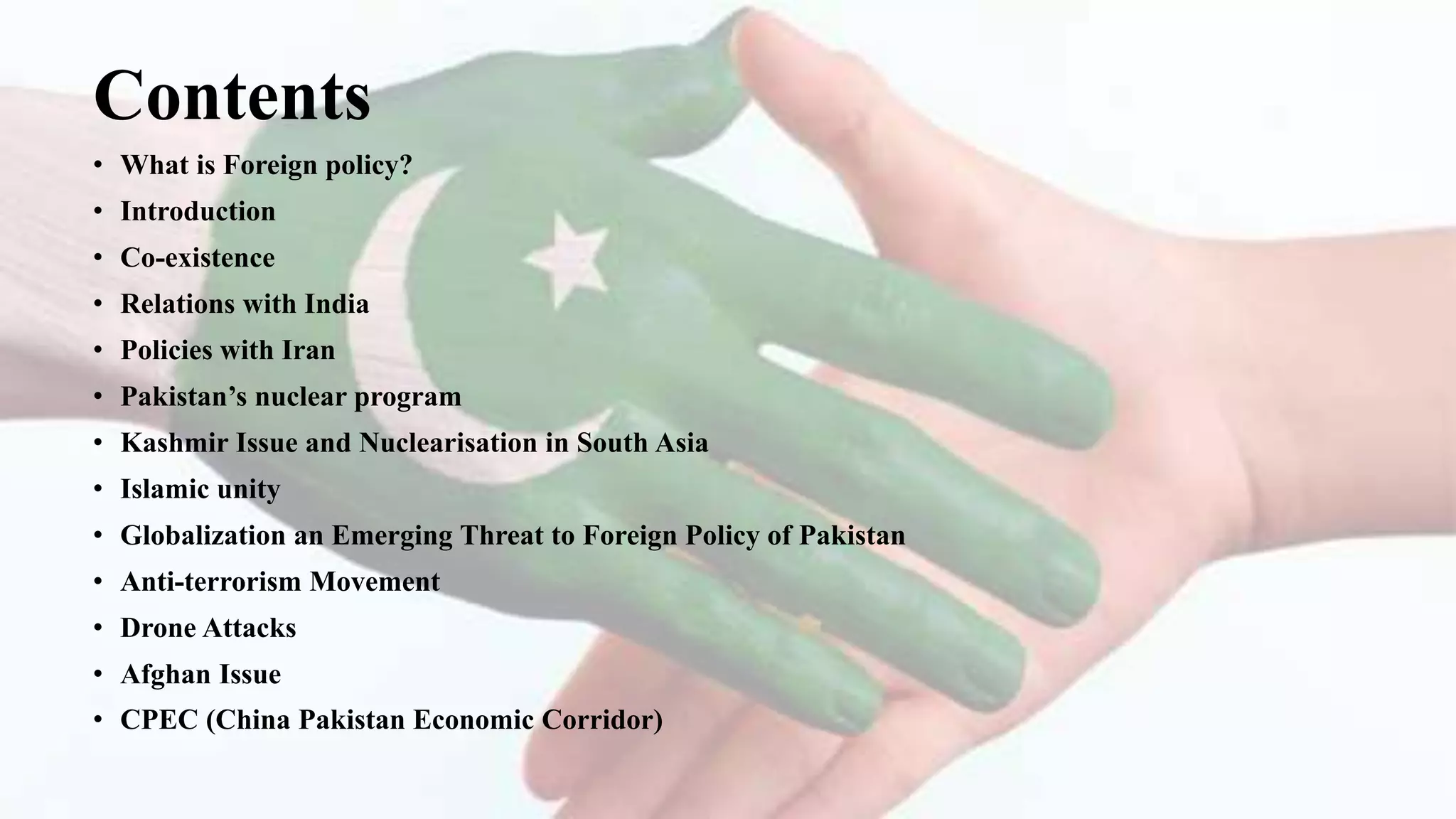 challenges of Pakistan foreign policy | PPTX