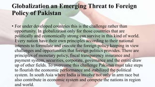 challenges of Pakistan foreign policy | PPTX