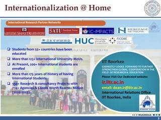 IIT Roorkee international relations.pptx