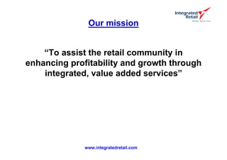 Integrated Retail Profile | PDF