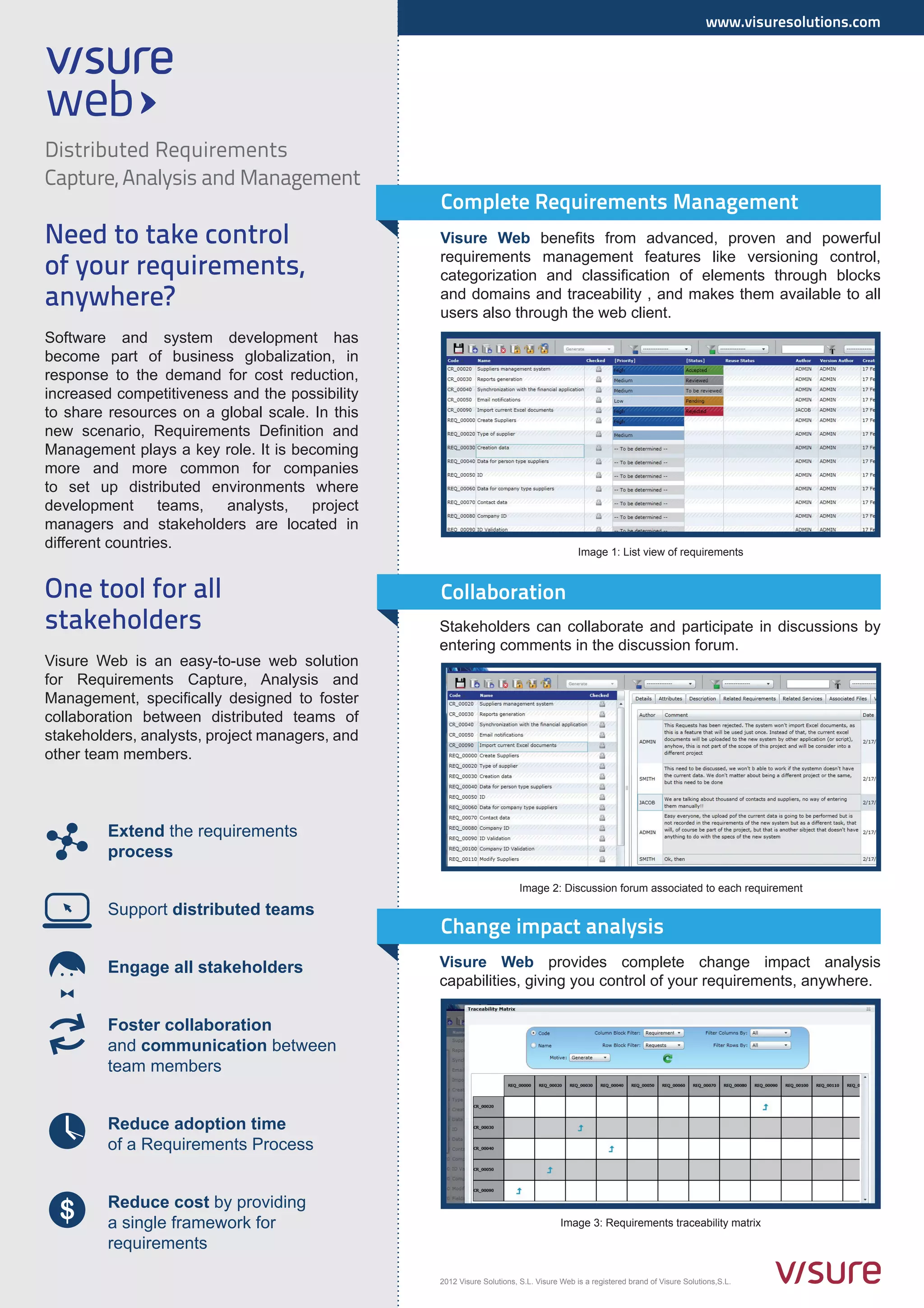 Visure Web Distributed Requirements Capture Analysis And Management Pdf