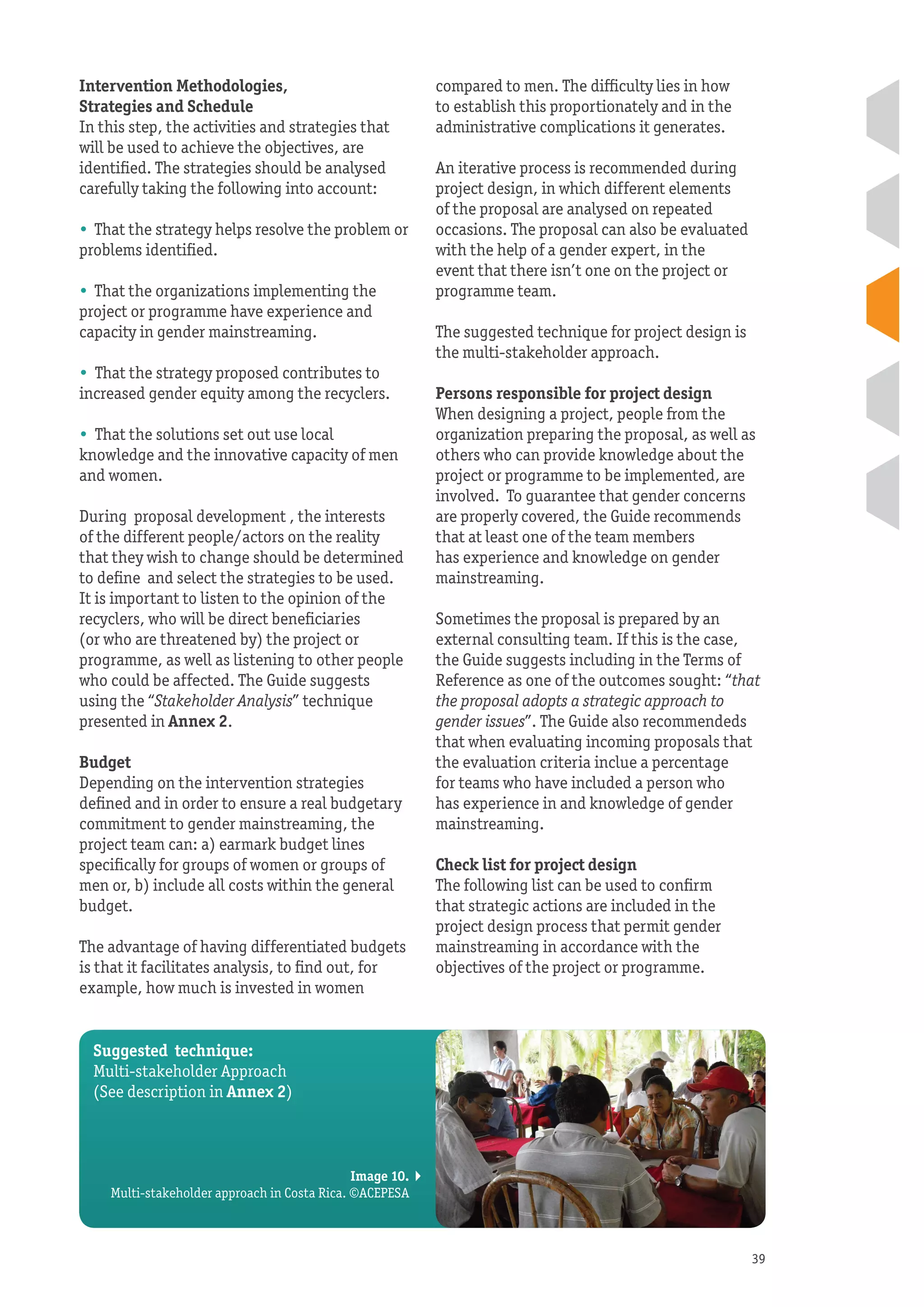 Gender and Recycling: Tools for Project Design and Implementation | PDF