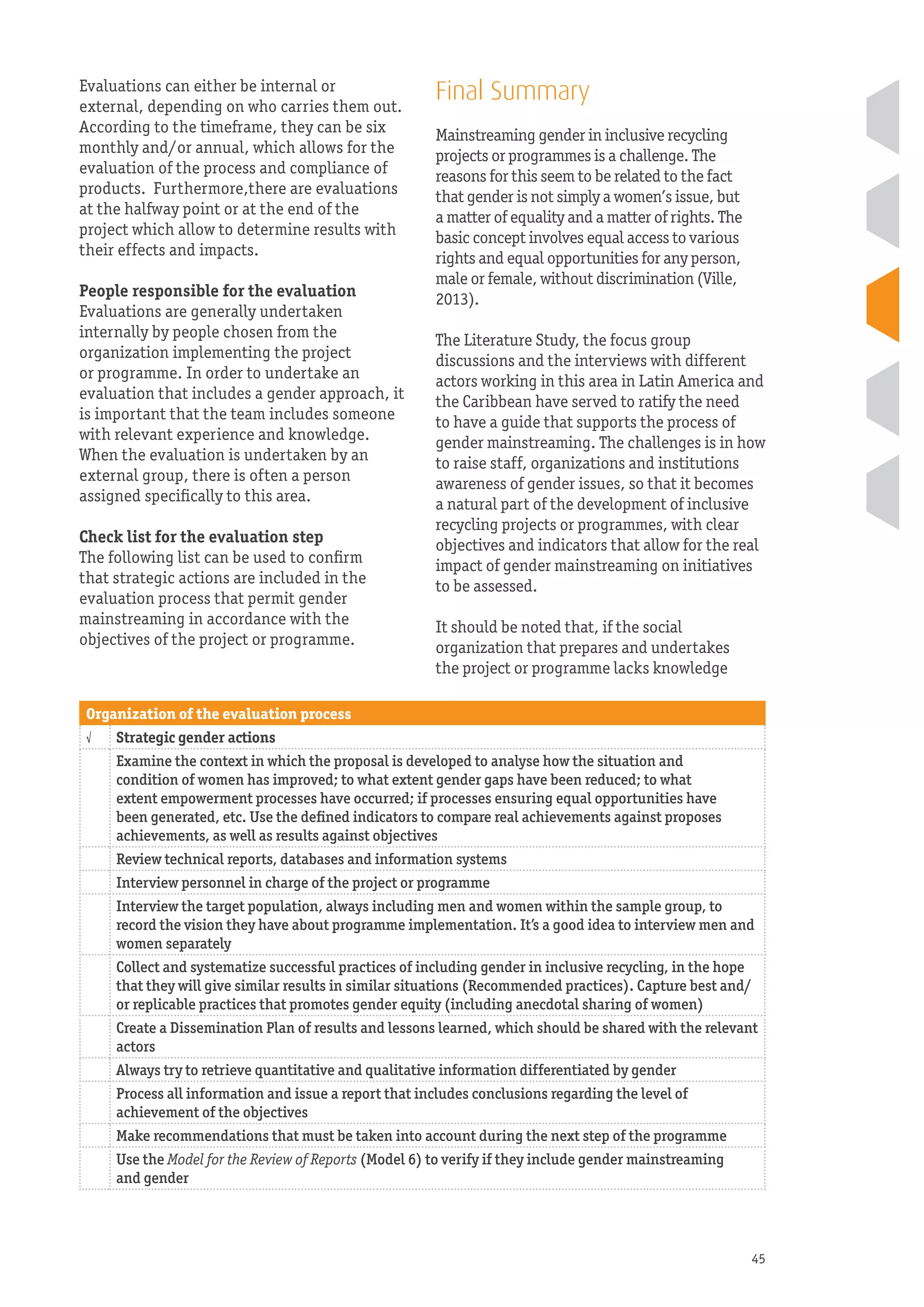 Gender and Recycling: Tools for Project Design and Implementation | PDF