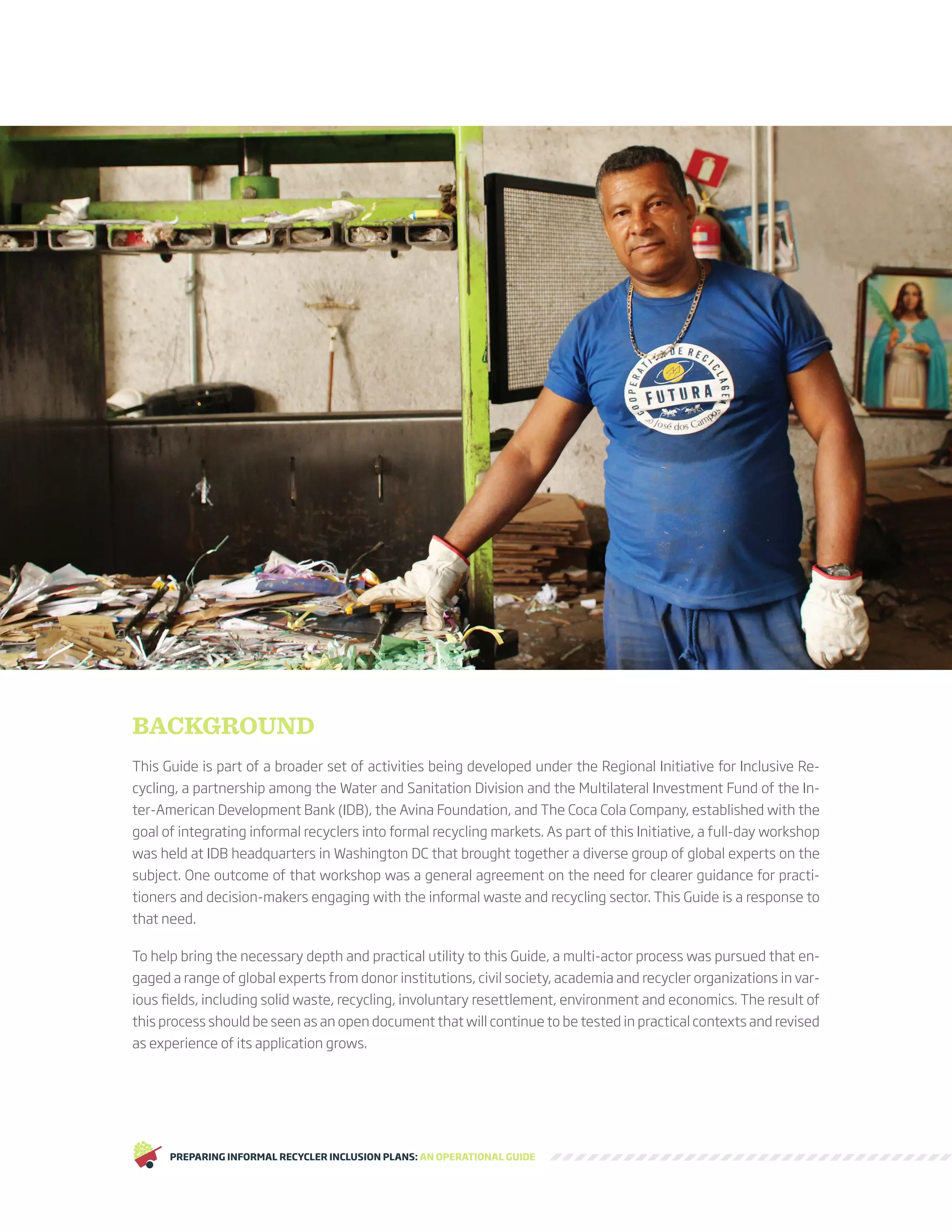 Preparing Informal Recycler Inclusion Plans: an operational guide | PDF