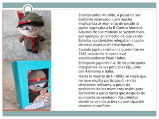 Biografía de emperador japonés Hiro Hito | PPTX