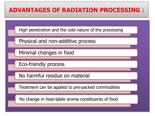 Application of irradiation technology in food industry | PDF ...