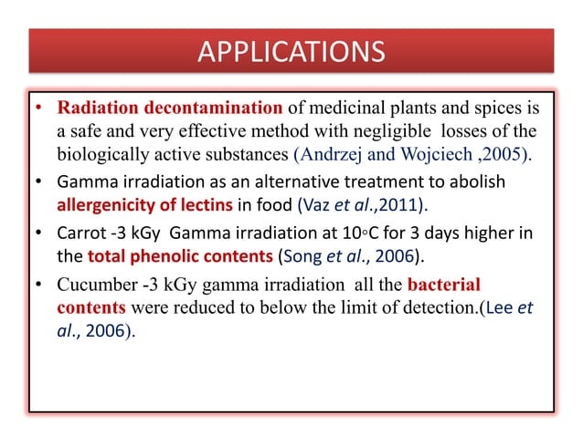 Application of irradiation technology in food industry | PDF ...