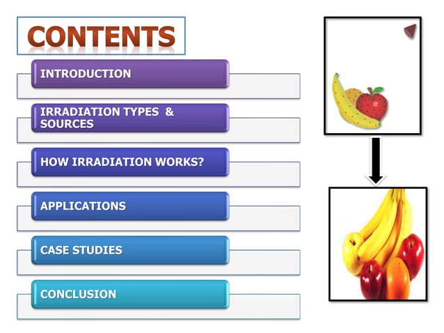 Application of irradiation technology in food industry | PDF ...