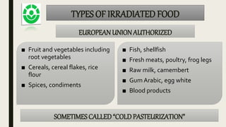 Irradiation of Seafood | PPTX
