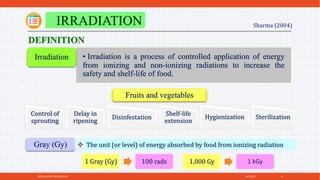 Food Irradiation | PPTX | Food & Drink