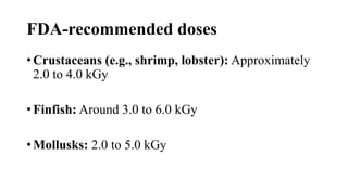 the fish and seafood irradiation technique | PPT
