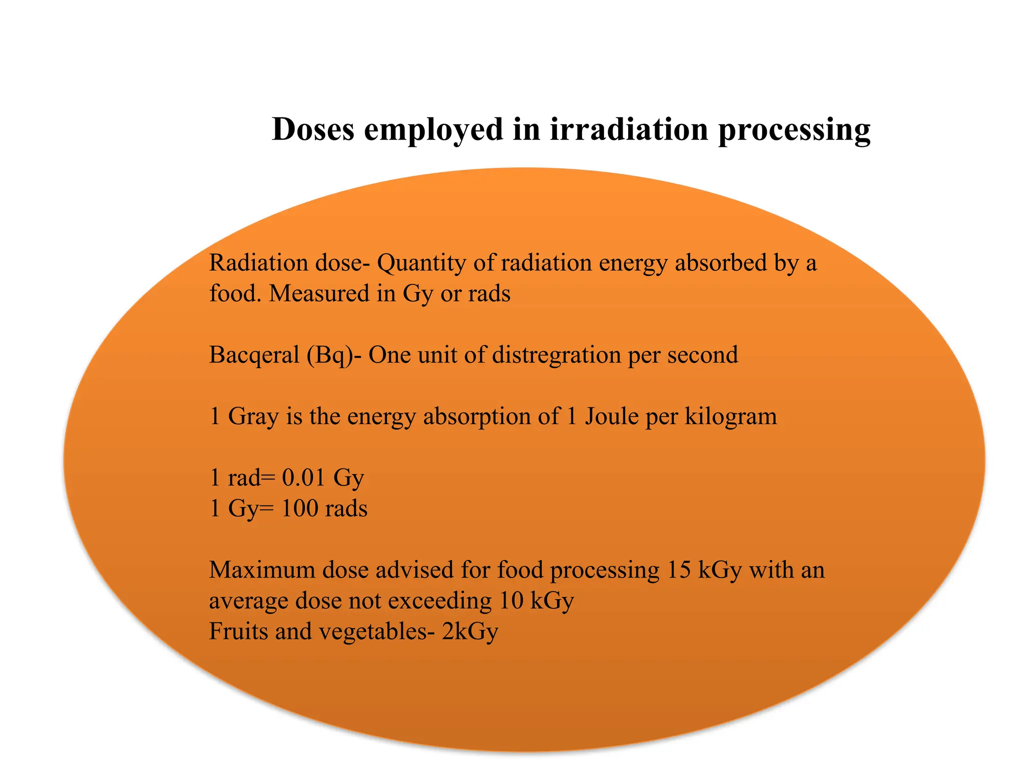 Irradiation and application of fruits and vegetables | PPTX