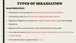FOOD IRRADIATION - INTRODUCTION, PRINCIPLE, INSTRUMENT | PPTX