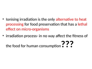 Irradiation of foods.pptxffdgdfffgfggggr | PPTX
