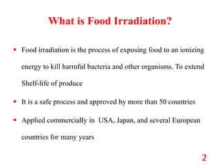 Irradiation of vegetables | PPTX