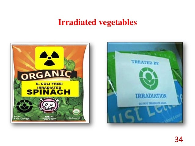 Irradiation of vegetables