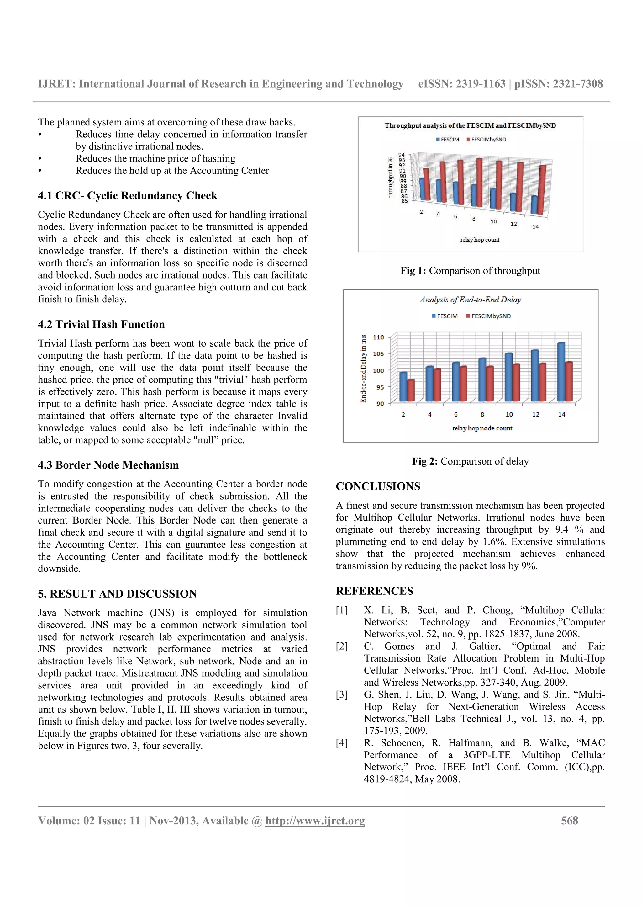 Irrational node detection in multihop cellular | PDF | Information and Network Security | Computing