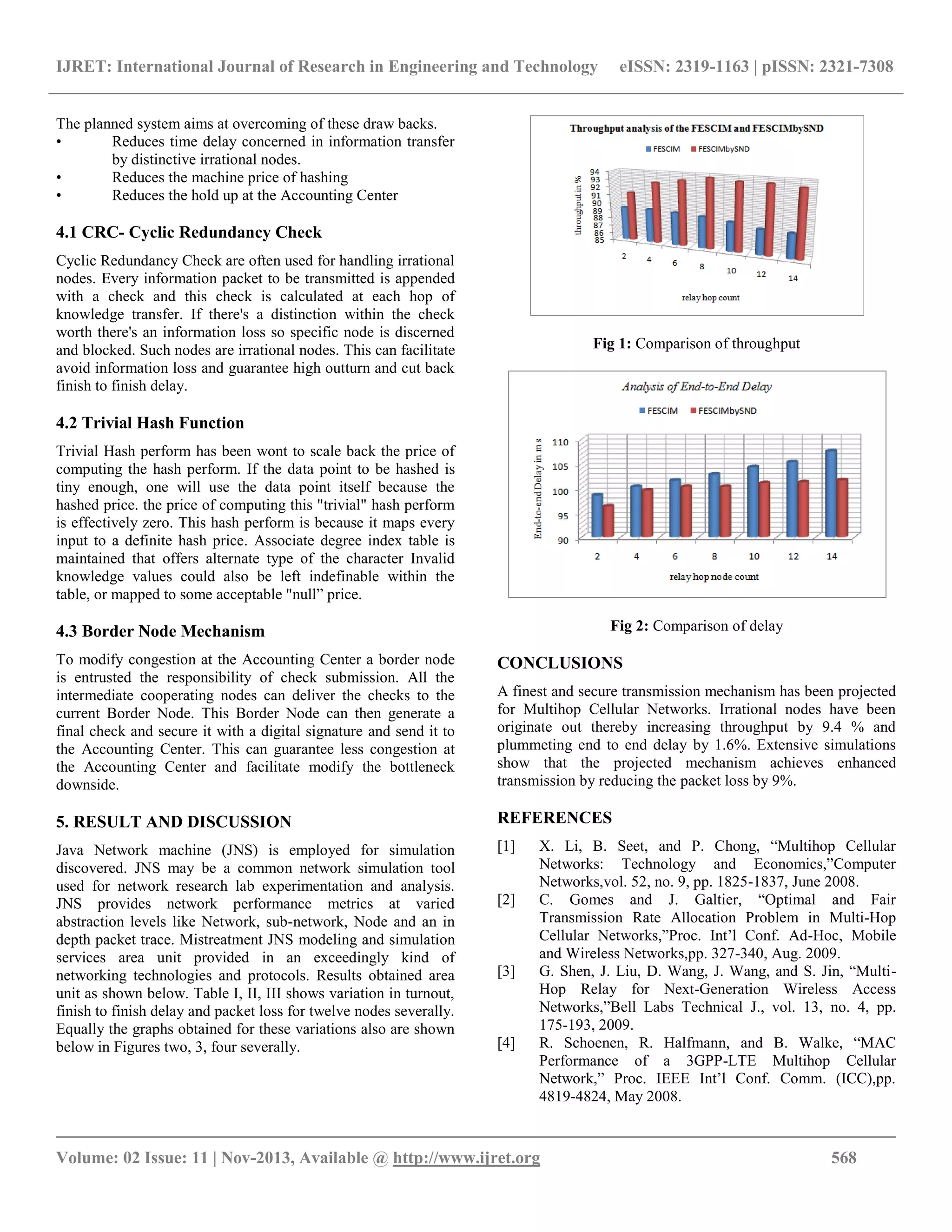 Irrational Node Detection In Multihop Cellular Networks Using Accounting Center Pdf
