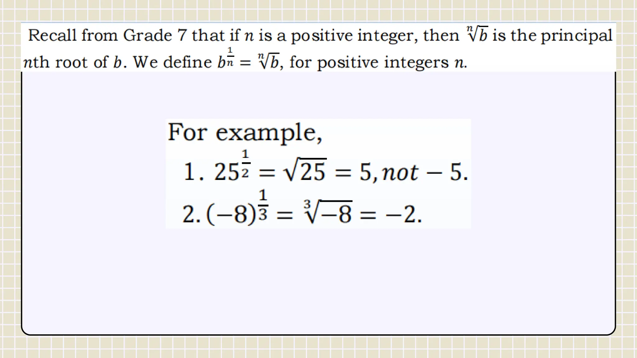 Law of Exponents (Rational, Negative, integral) | PDF