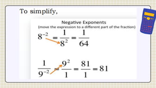 Law of Exponents (Rational, Negative, integral) | PDF