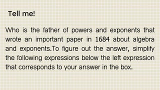 Law of Exponents (Rational, Negative, integral) | PDF