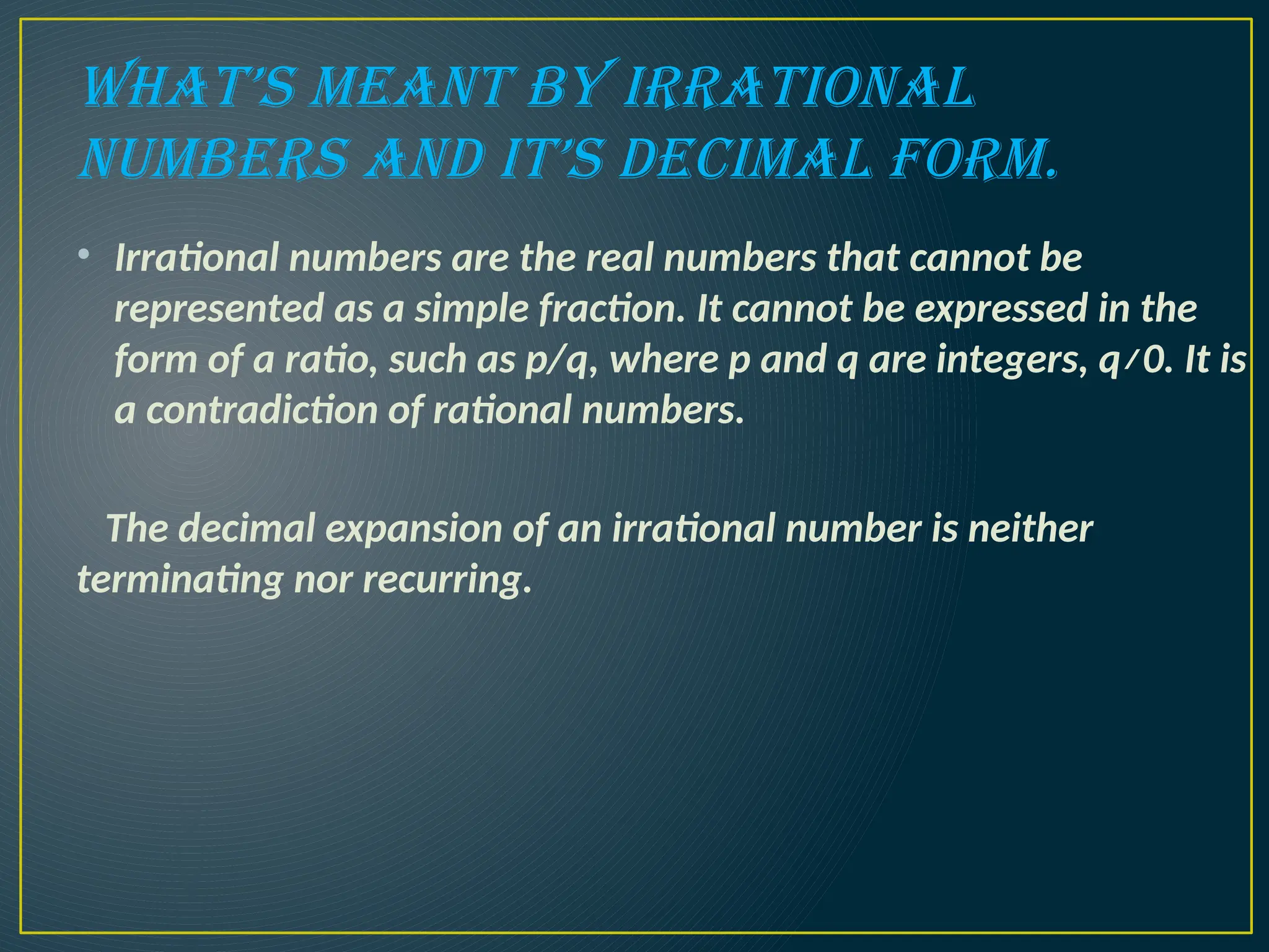 Irrational numbers alll..............pptx