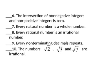Discussion of IRRATIONAL NUMBERS and its examples.pptx