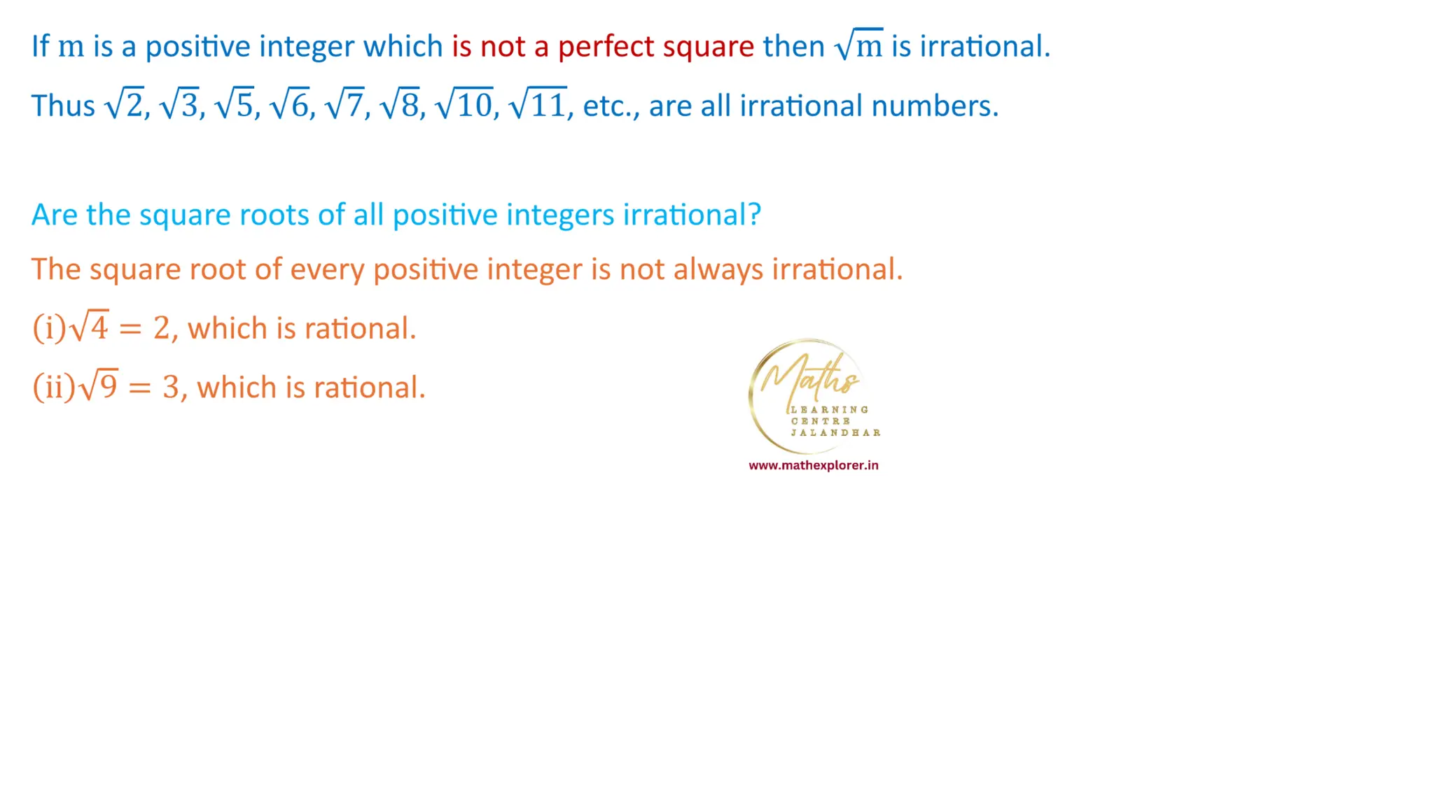 Irrational Numbers and real numbers (Mathematics) | PPT