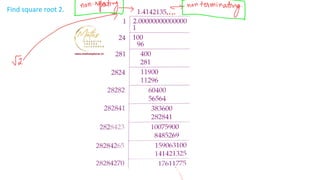 Irrational Numbers and real numbers (Mathematics) | PPT
