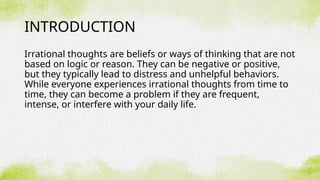 Irrational Thoughts.pptx.................. | PPT