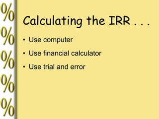 Irr caliculation | PPT