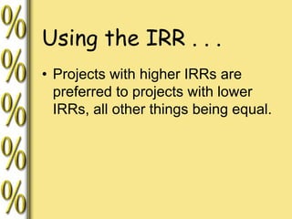 Irr caliculation | PPT