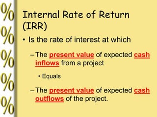 Irr caliculation | PPT