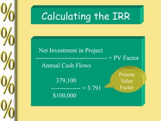 Irr caliculation | PPT