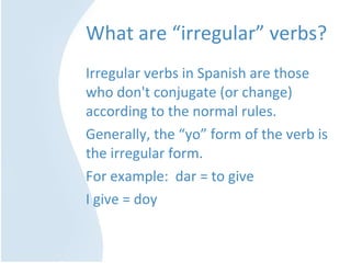 Irreg verbs | ODP