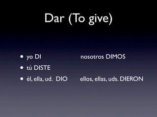 Irregular Preterit Verbs 1 | PPT