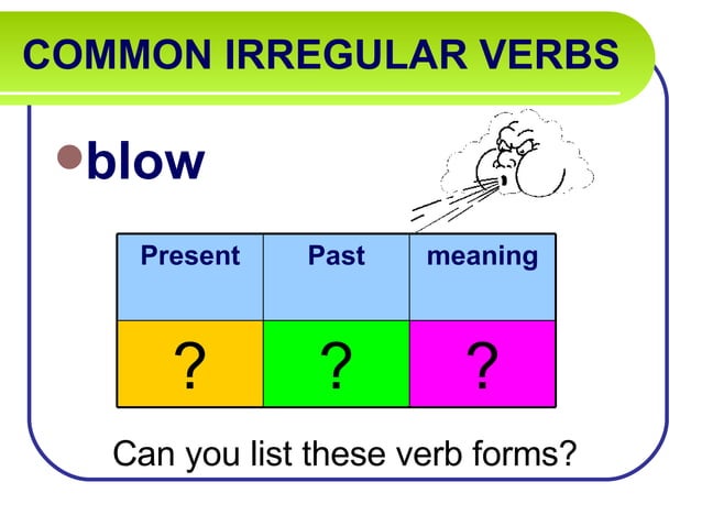 Irregular verbs | PPT
