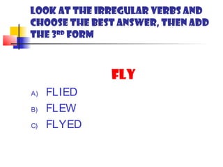 Irregular verbs | PPT
